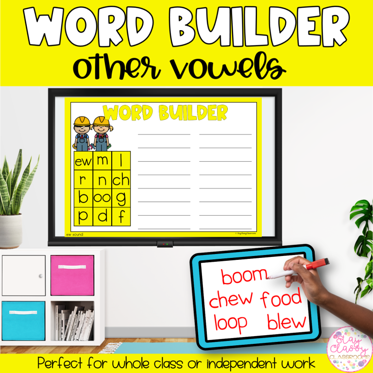 Word Builder Mats | Decodable Other Vowel Words - Stay Classy Classrooms