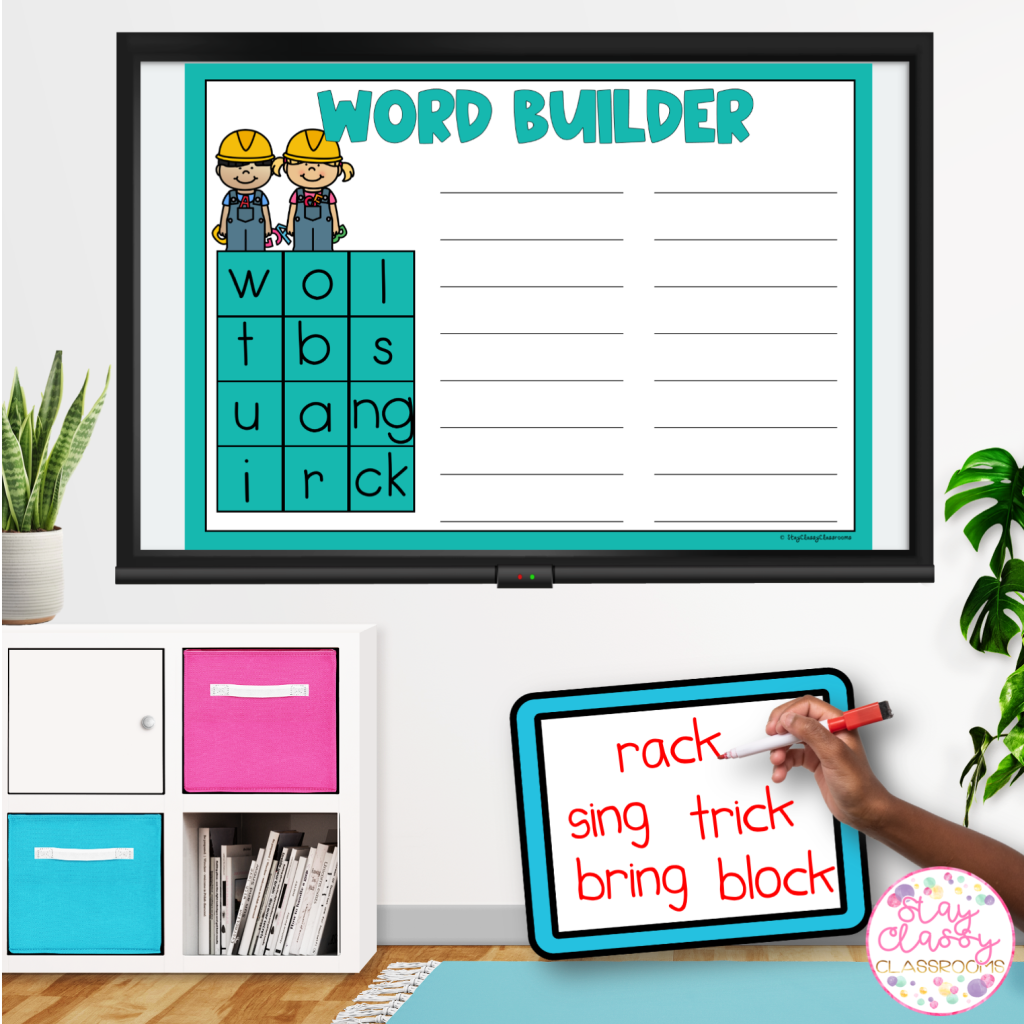 Word Builder Mats | Decodable Digraph Words - Stay Classy Classrooms