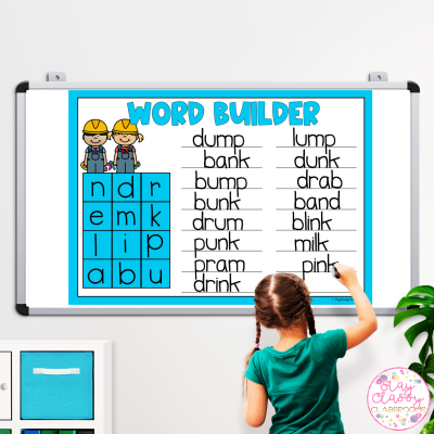 Word Builder Mats | Decodable CVCC & CCVC Words - Stay Classy Classrooms