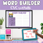 Word Builder Mats | Decodable CVC Words - Stay Classy Classrooms