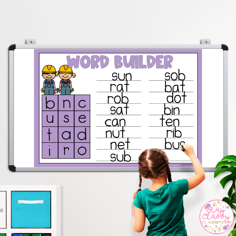 Word Builder Mats | Decodable Words BUNDLE - Stay Classy Classrooms