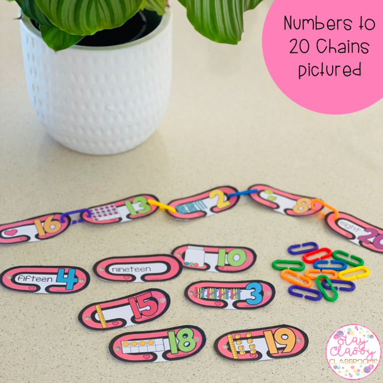 Number Chains | Numbers to 100 - Stay Classy Classrooms