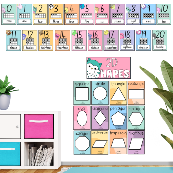 SQUISHIES 2D Shape Posters | Classroom Decor | Pastel - Stay Classy ...