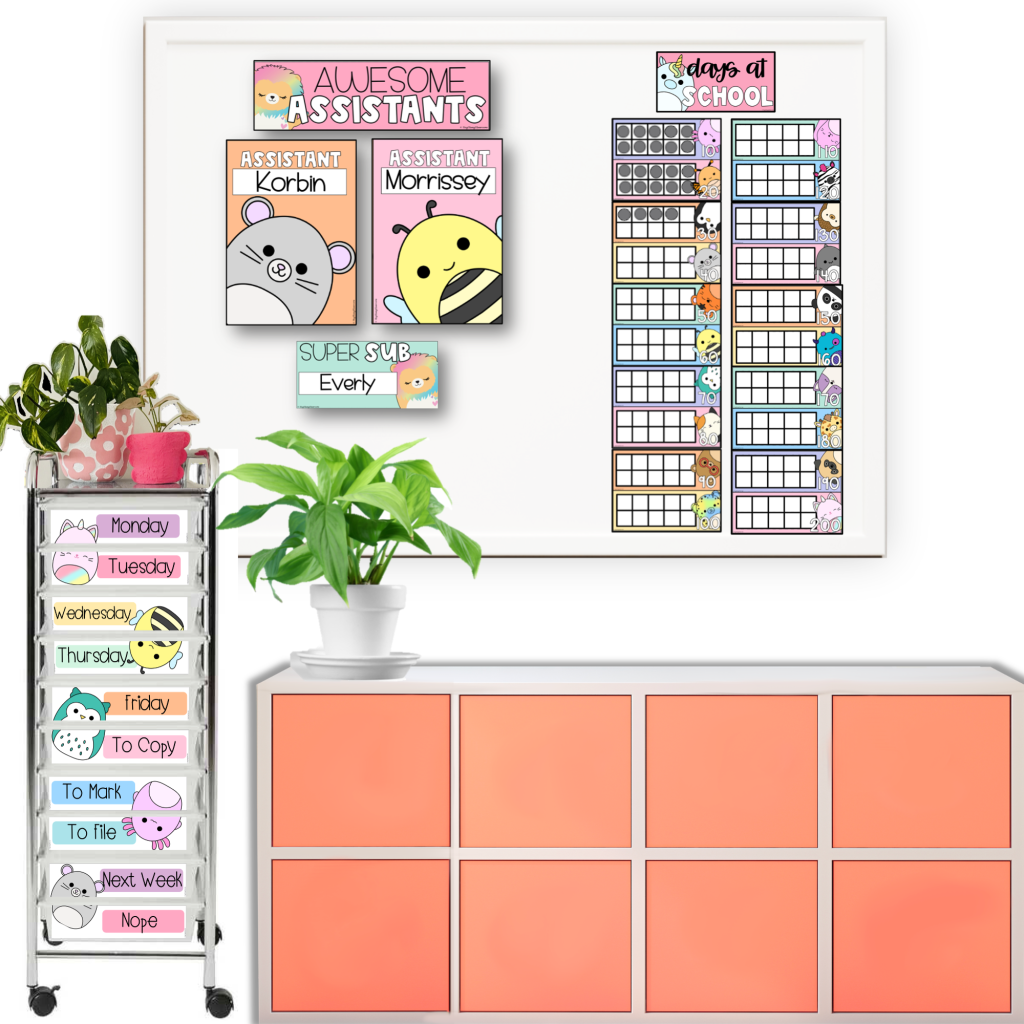 Awesome Assistants | SQUISHIES | Classroom Jobs Helpers Chart - Stay ...