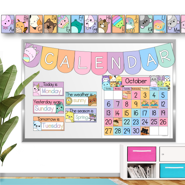 Classroom Calendar, Weather Display & Flip Calendar | Editable ...