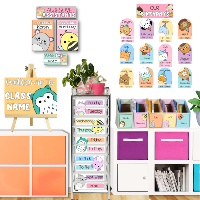 Awesome Assistants | SQUISHIES | Classroom Jobs Helpers Chart - Stay ...