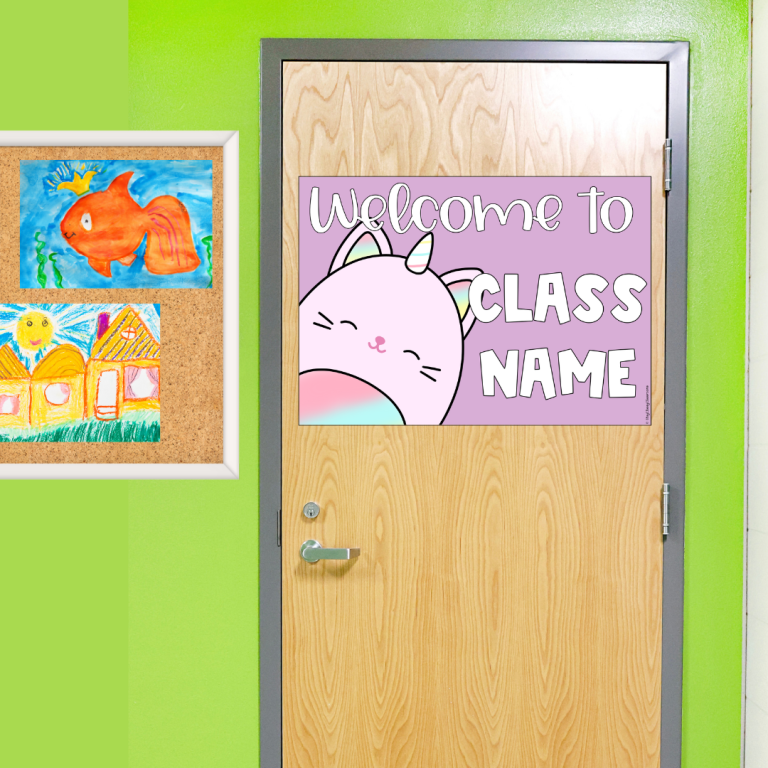 Welcome Sign for Classroom | SQUISHIES | Editable Posters Pack - Stay ...