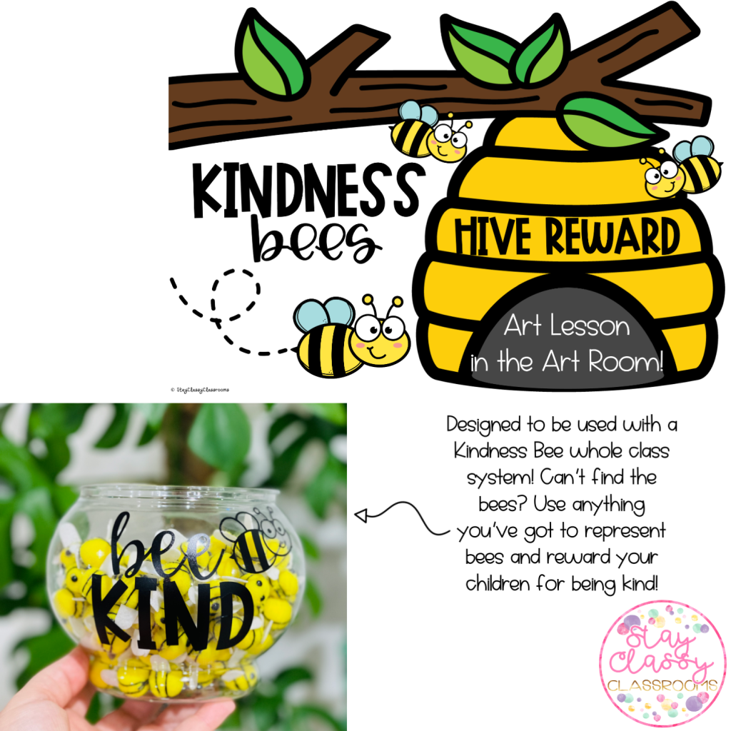 Kindness Bees Reward Poster | EDITABLE - Stay Classy Classrooms