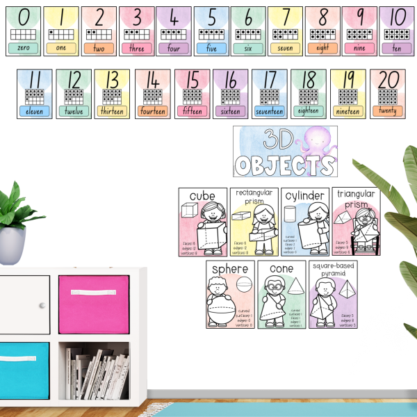 WATERCOLOUR SEA CREATURES 3D Object Posters | Classroom Decor - Stay ...