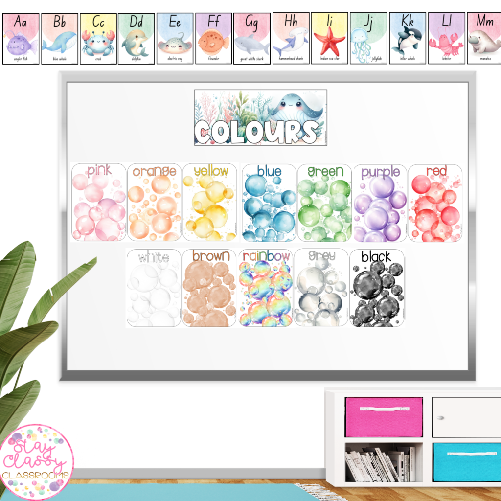 Colour Posters | WATERCOLOUR SEA CREATURES - Stay Classy Classrooms