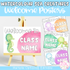 Welcome Sign for Classroom | WATERCOLOUR SEA CREATURES | Editable ...
