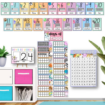 100 & 120 Board Posters | Squishies - Stay Classy Classrooms