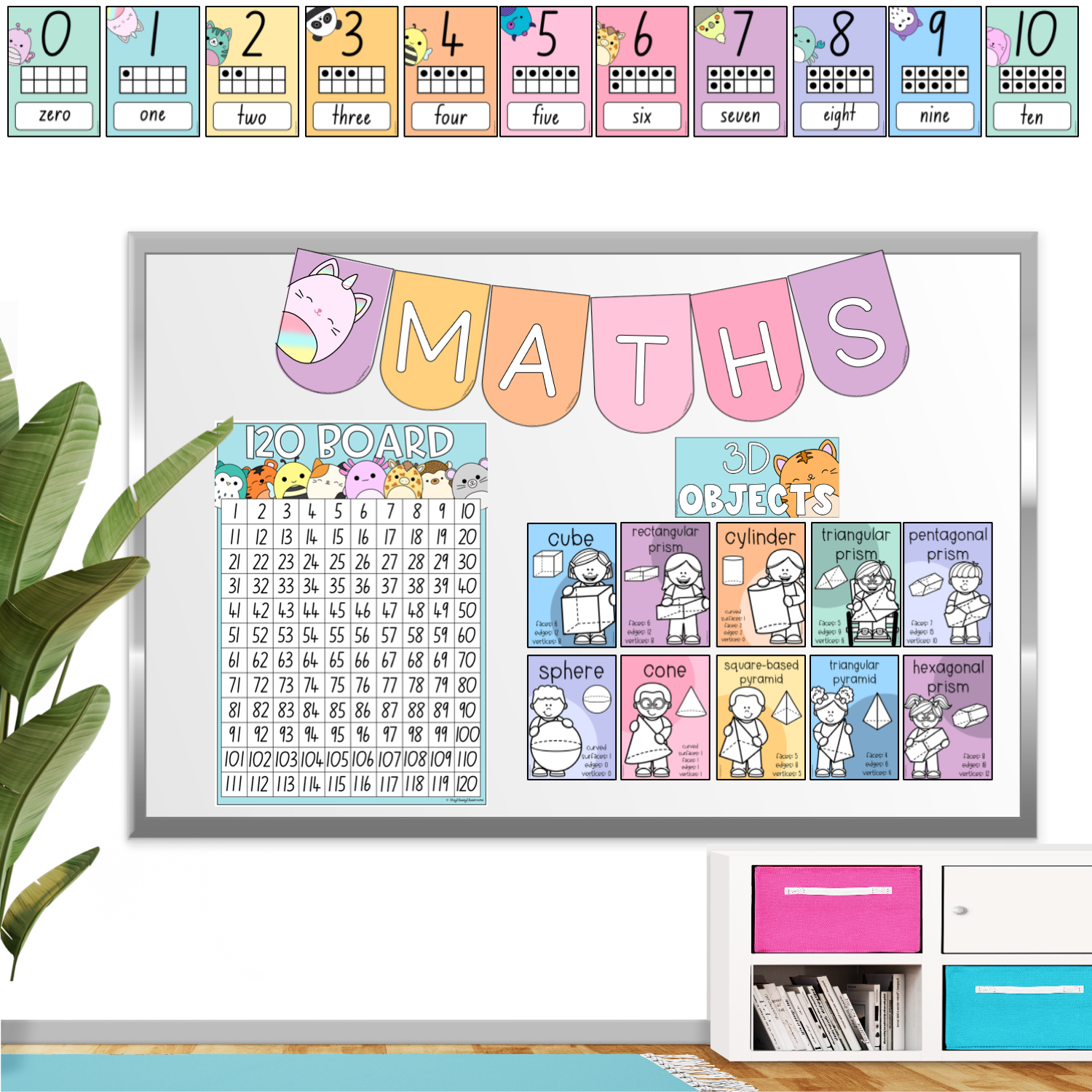 100 & 120 Board Posters | Squishies - Stay Classy Classrooms