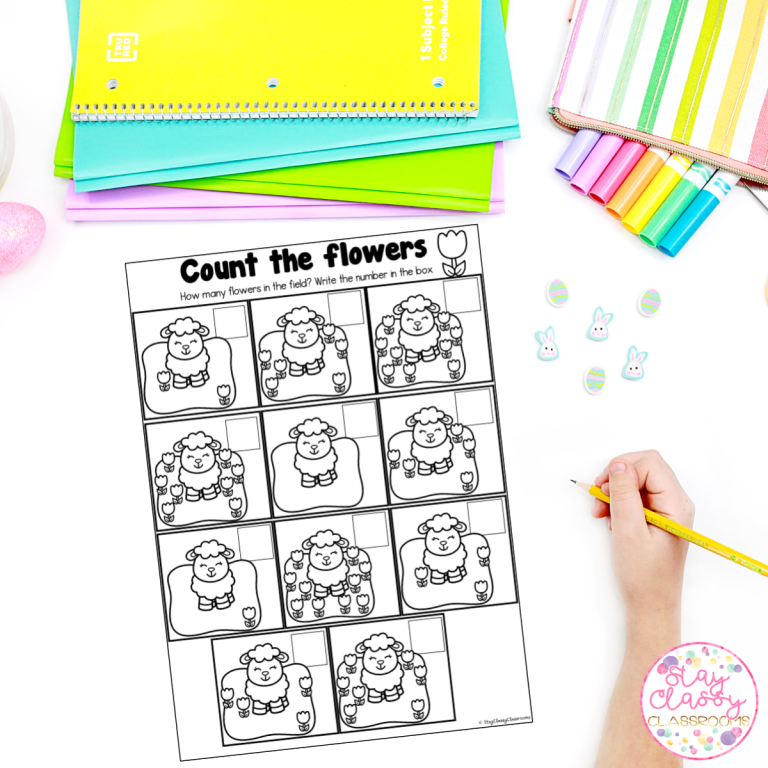 Easter Counting Printables | 0-10 - Stay Classy Classrooms