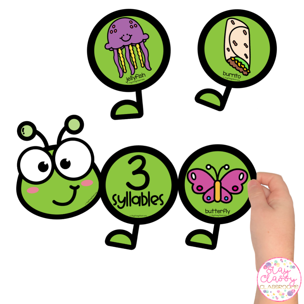 Syllable Caterpillars | Phonological Awareness Activity - Stay Classy ...