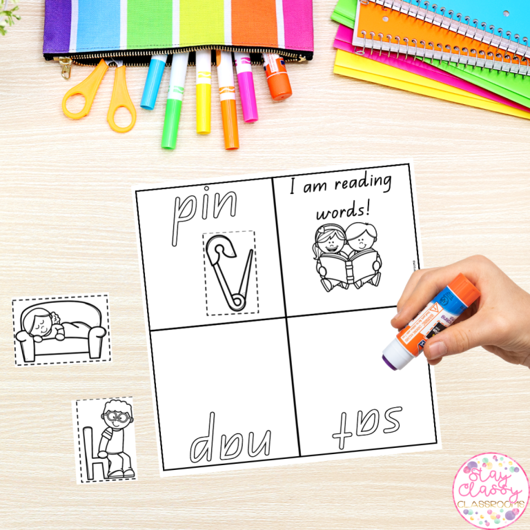 Reading CVC Words | Foldable Mini Books - Stay Classy Classrooms