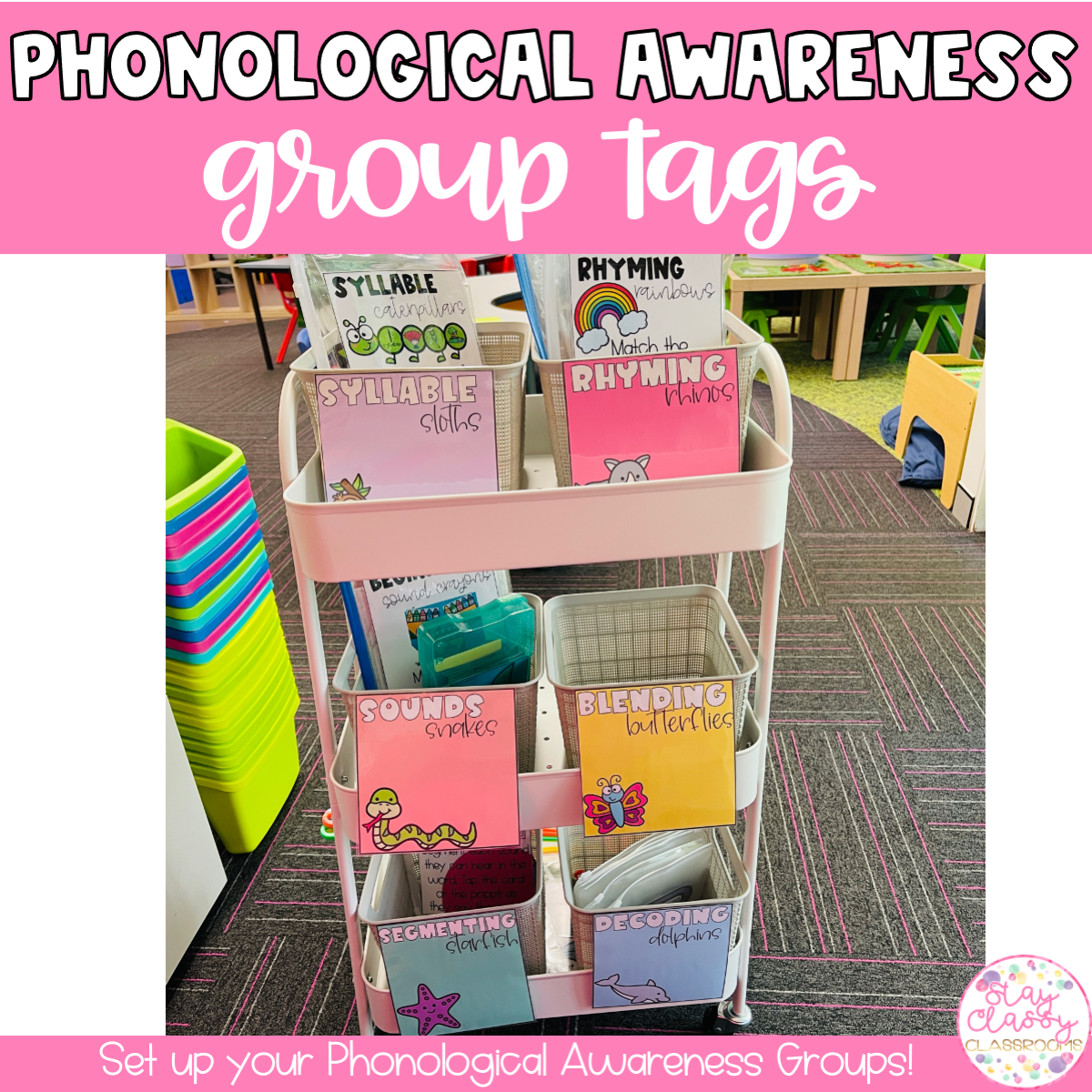Phonological Awareness Group Tags - Stay Classy Classrooms