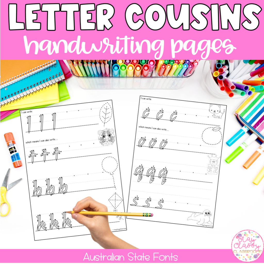 Handwriting Booklets - QLD Year 1 - Stay Classy Classrooms