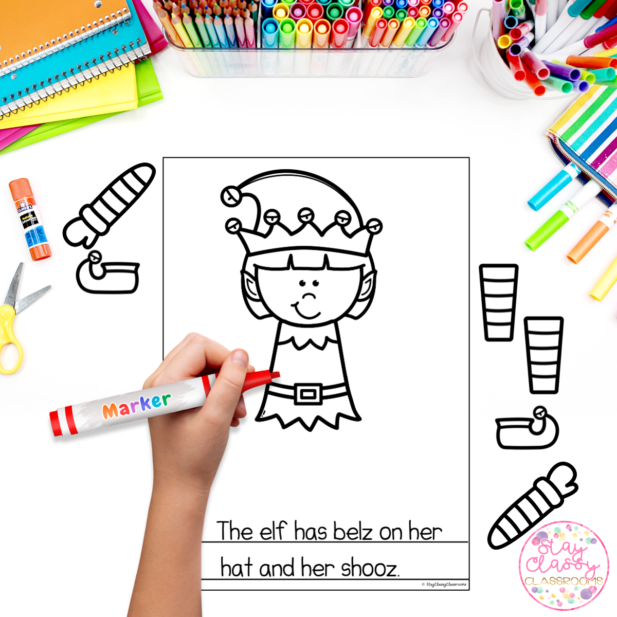 Christmas Craft | One-Page Craft plus Writing Pages - Stay Classy ...