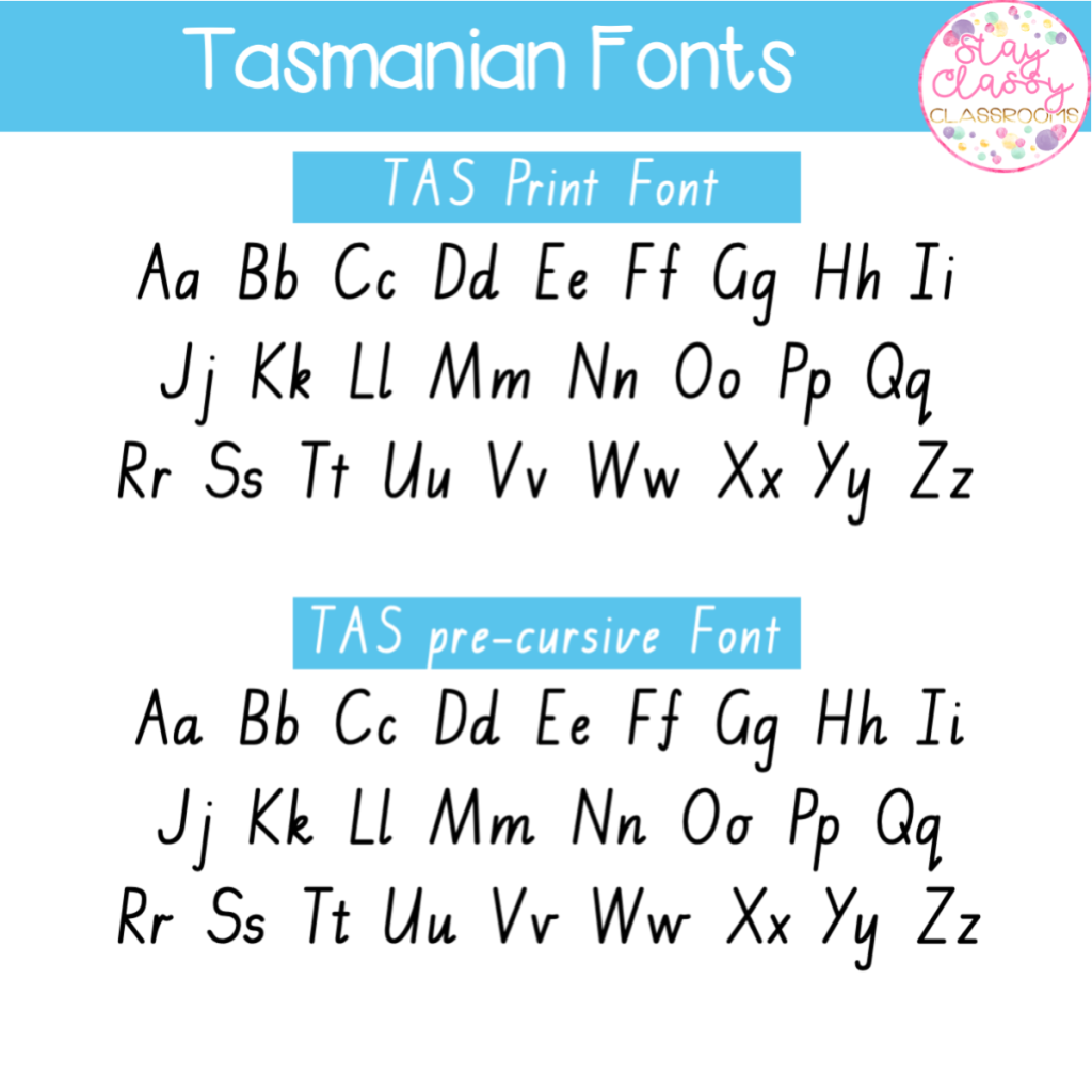 Tracing Letters CLIPART - TASMANIAN Fonts - Stay Classy Classrooms
