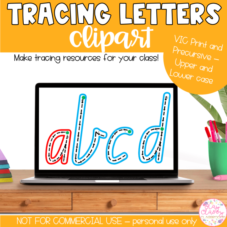 Tracing Letters CLIPART - VICTORIAN Fonts - Stay Classy Classrooms