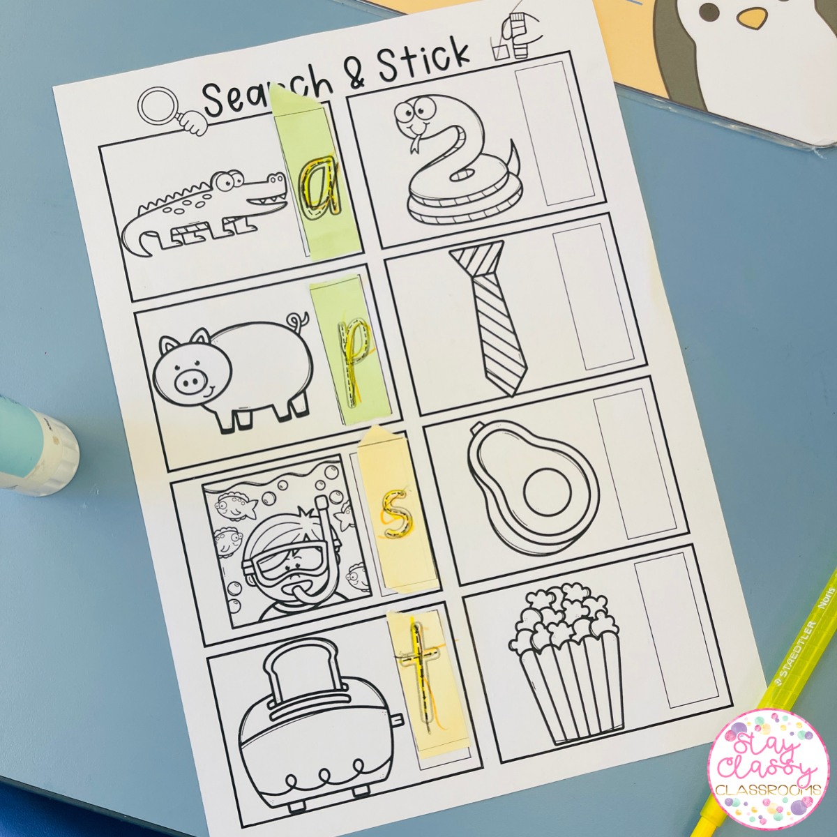 Search and Stick - Beginning Sounds | InitiaLit Set 1 and 2 - Stay ...