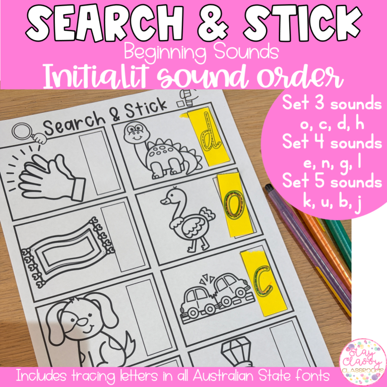 Search and Stick - Beginning Sounds | InitiaLit Set 1 and 2 - Stay ...