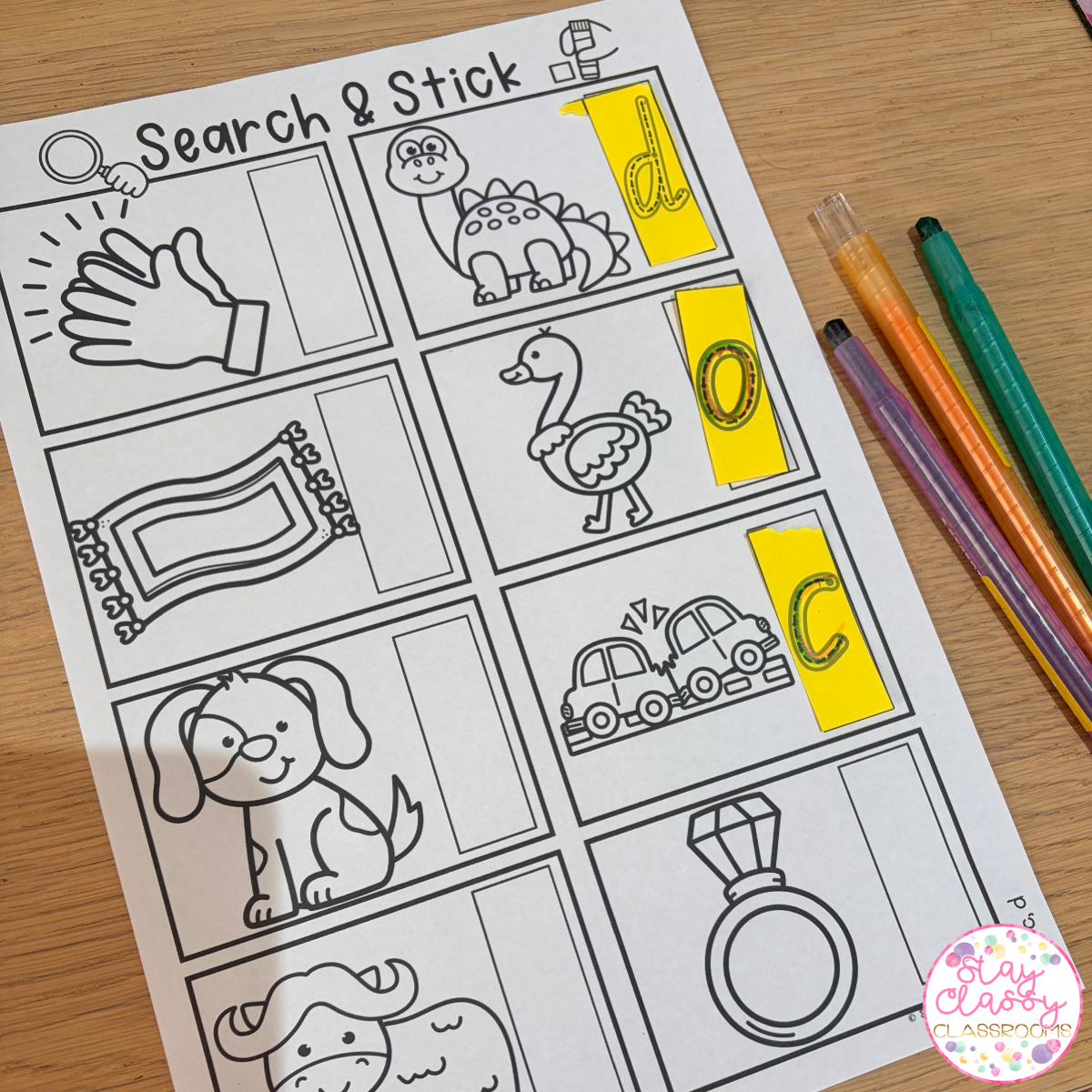 Search and Stick - Beginning Sounds | InitiaLit Set 3, 4 and 5 - Stay ...