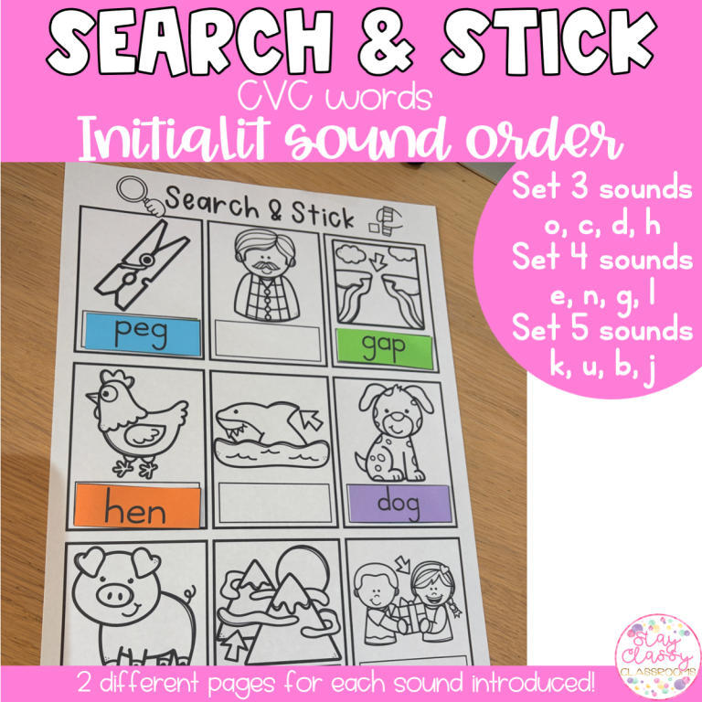 Search and Stick - Beginning Sounds | InitiaLit Set 1 and 2 - Stay ...